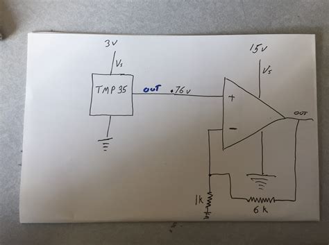 Lm318 Op Amp And Tmp36 Temp Sensor Question Electronics 52 Off