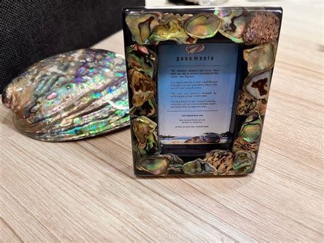 Genuine Abalone Paua Shell Mother Of Pearl Picture Frame Furniture