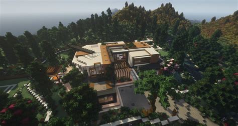 Realistic Modern Mansion Minecraft Map