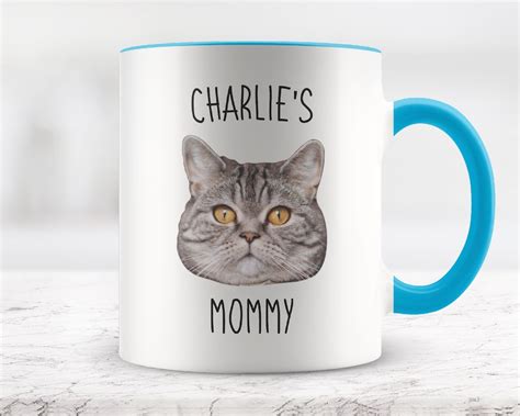 Personalized Cat Mug Cat Face Mug Custom Cat Mug Cat Mom Mug Cat
