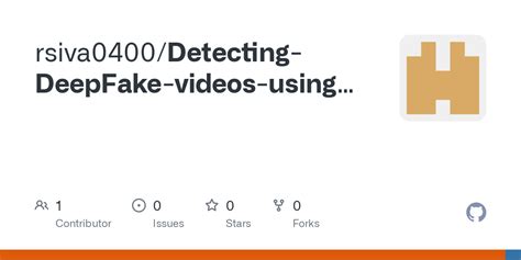 Github Rsiva0400detecting Deepfake Videos Using Ppg Maps And Cnn Classfier