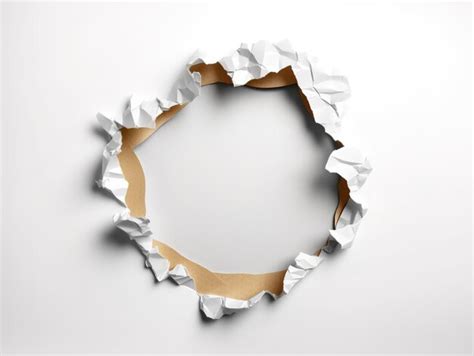 Premium Ai Image Hole In Solid Wall Torn Hole