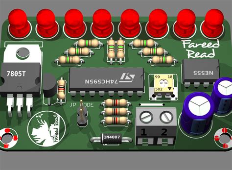 Led Chaser 74hc595 Dual Mode Share Project Pcbway