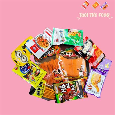 Đồ ăn Vặt TuỔi ThƠ Siêu Cay Snack ăn Vặt Cổng Trường đủ Vị Bim Bim