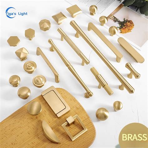 Brass Cabinet Bar Handle Gold Dresser Handle Drawer Pulls Kitchen