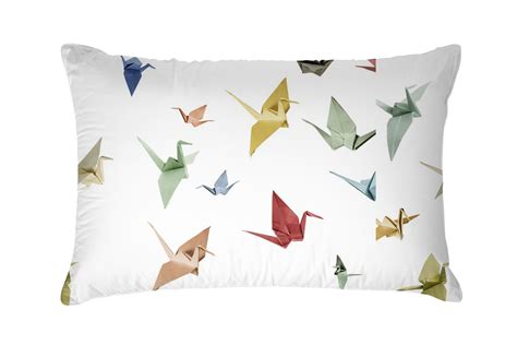 Kussensloop 60x70 Cm Polyester Wasbaar Kraanvogels Hulleman
