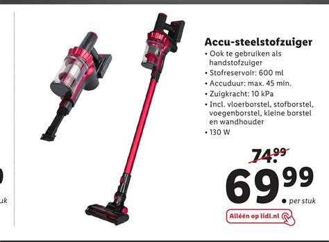 Accu Steelstofzuiger Aanbieding Bij Lidl