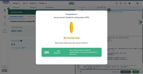 160daysstreak gfg160 geekstreak2024 codingchallenge geeksforgeeks