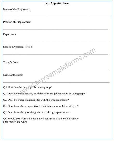Employee Annual Performance Appraisal Form Template Word Artofit