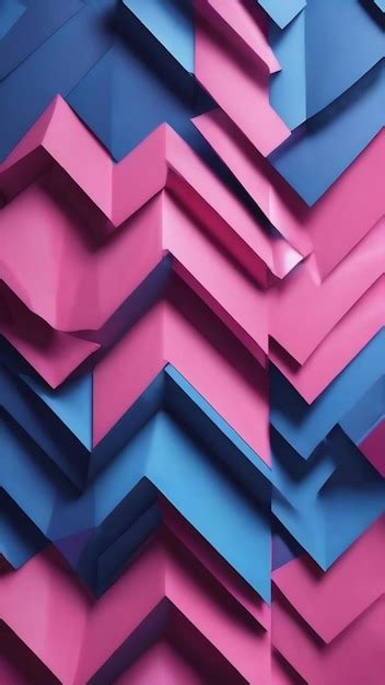 Premium Photo Blue And Pink Triangle Background With A Triangle Pattern