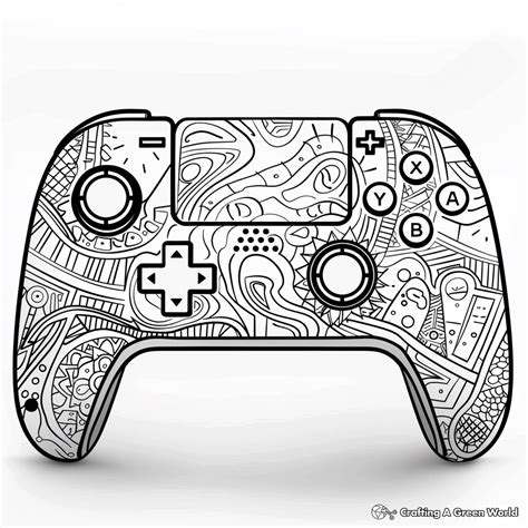 Video Game Controller Coloring Pages Free And Printable
