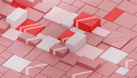 Creative Idea Technology And Random Square Shapes Business Concept On