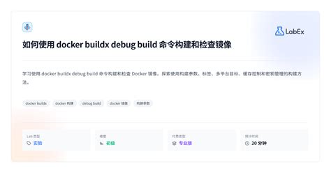 Docker Buildx Debug Build 命令使用指南 构建与检查镜像 Labex