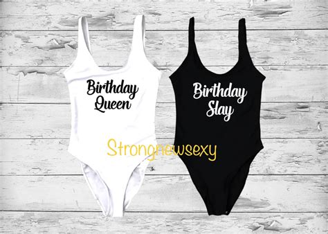 Birthday Slay Birthday Squad Bachelorette Swimsuit One Piece
