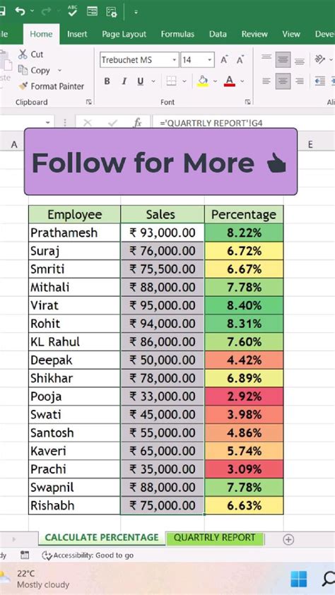 Calculate Percentage In Excel In 10 Seconds