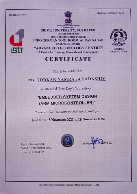 Embeddedsystems Arm Microcontroller Skilldevelopment Workshop Namrata Todkar