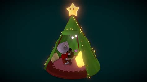 Christmas Tipi 3d Model By Eklyn [def84fd] Sketchfab
