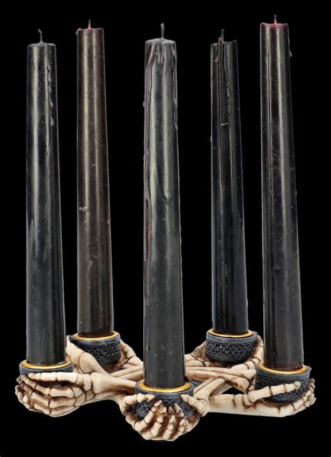 Kerzenhalter Skeletthände Pentagramm Hier Im Shop