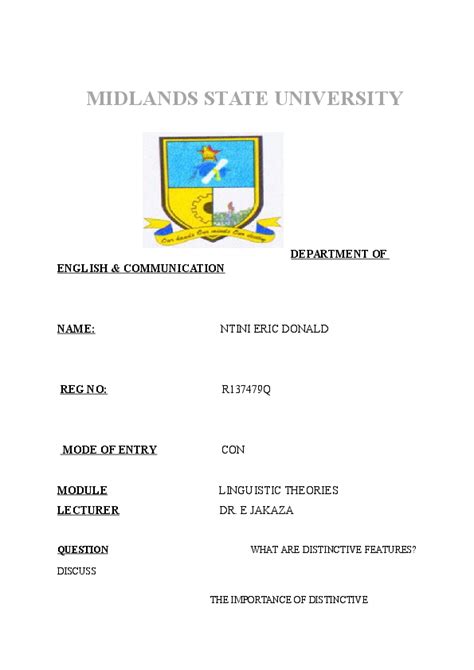 Doc Evaluating The Importance Of Distinctive Features In Linguistic