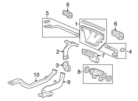 2005 2010 GM Lower Air Duct 15811831 Auto Parts Express