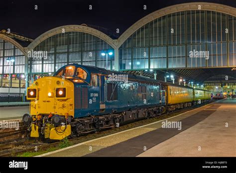 Class 37 Diesel Locomotive 37099 Seen At Kingston Upon Hull On A Stock