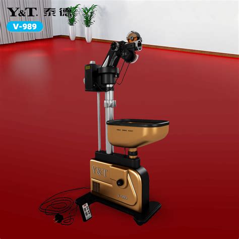 泰德乒乓球发球机v 989发球机专业训练家用落地式全自动练球器虎窝淘