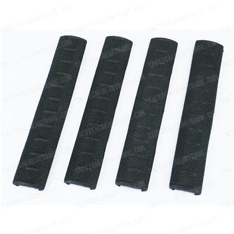 Aps Kac Rubber Ris Ras Rail Cover Panel 4pcs Set Black For 10 49
