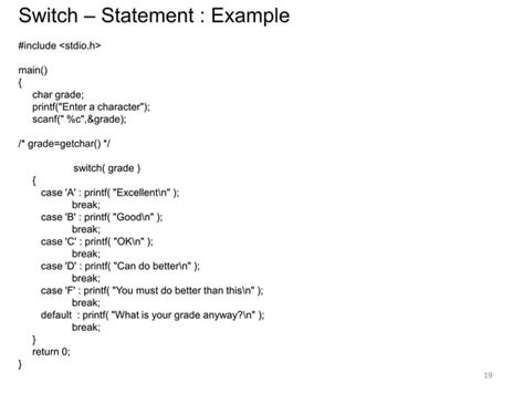 Decision Making And Branching In C Ppt