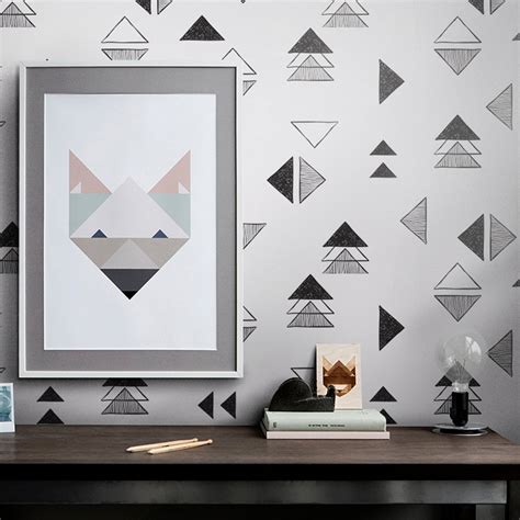 Tapeta flizelina Geometryczny wzór x klej Coloray Sklep EMPIK