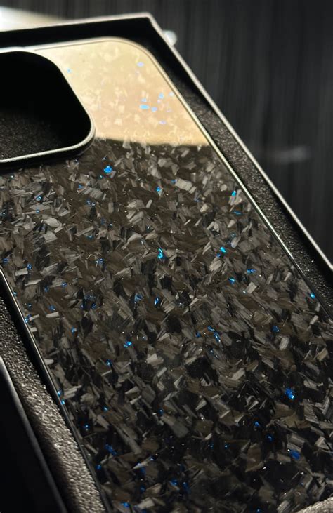 Fibra De Carbono Forjada Azul Hype Cases Mx