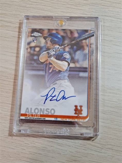 Pete Peter Alonso 2019 Topps Chrome Rc Auto 卡面 簽名 大都會 北極熊 Yahoo奇摩拍賣