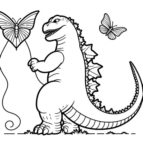 43 Coloriage Godzilla Pdf Le Roi Des Monstres Kaiju