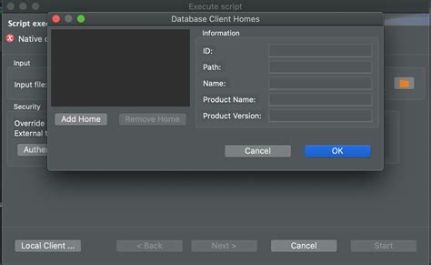 Native Client Is Not Specified For Connection Mac · Issue 7976