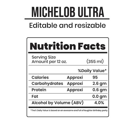 Premium Vector Nutrition Facts Template Nutrition Facts For Label