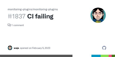 Ci Failing · Issue 1837 · Monitoring Pluginsmonitoring Plugins · Github