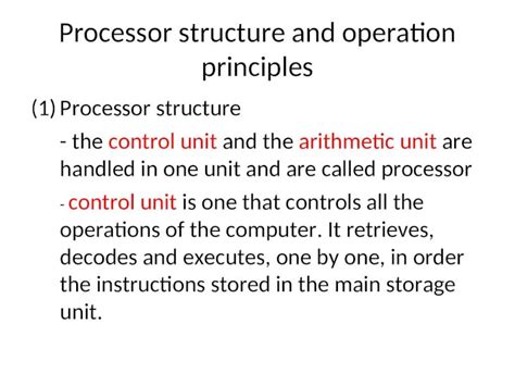 (PPT) Processor Structure and Operation Principles - DOKUMEN.TIPS