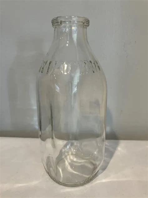 Vintage Whiting Dairy Embossed One Quart Milk Bottle Massachusetts £9