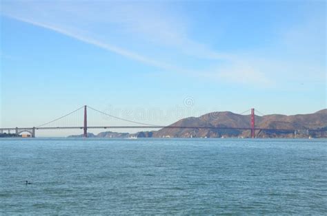 Golden Gate Bridge Over The Bay In San Francisco California Stock
