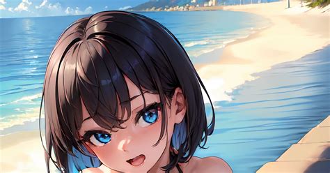 Aiイラスト 海水浴デート みふゆのイラスト Pixiv
