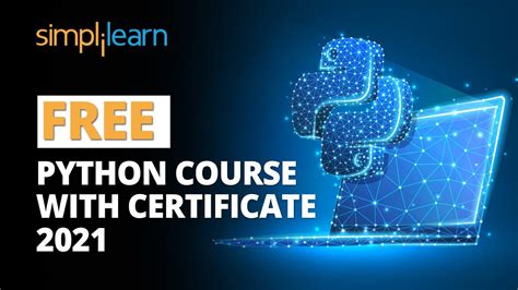🔥free python course with certificate 2021 learn python programming for beginners simplilearn
