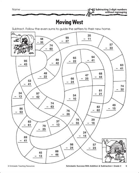 Three Digit Subtraction With Regrouping Coloring Worksheets Clip Art