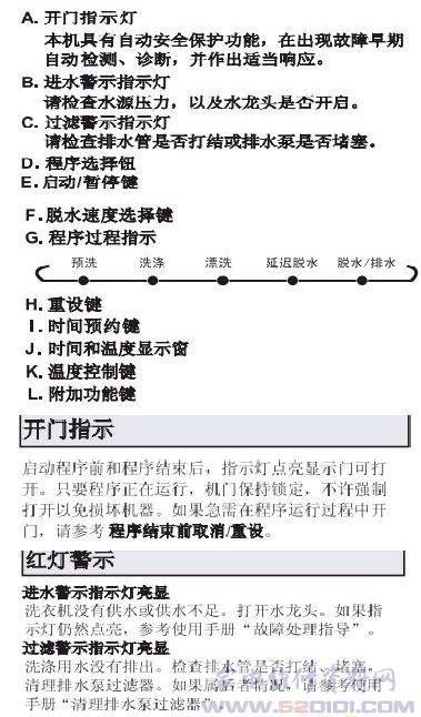 惠而浦wfs1072cw洗衣机故障代码 家电维修资料网