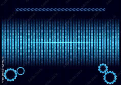 Graphics Design Illustration Digital Circuit With Binary Coded Decimal