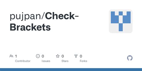 Github Pujpancheck Brackets