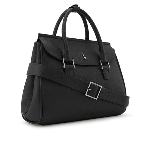 Coco Satchel Medium Pebble Black