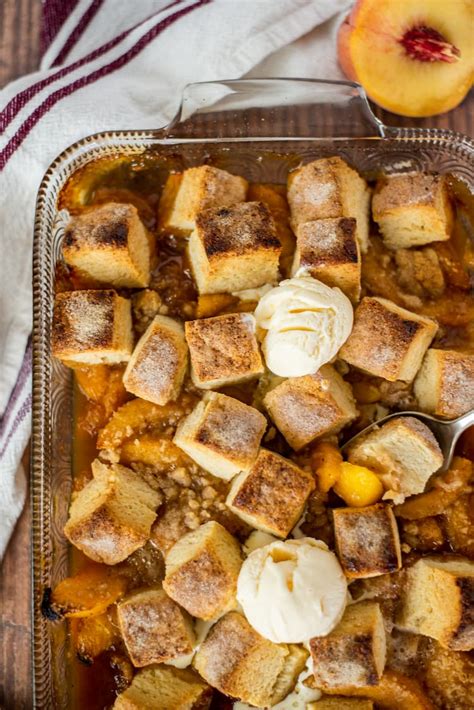 Peach Cobbler With Homemade Buttermilk Biscuits Cooking And Beer