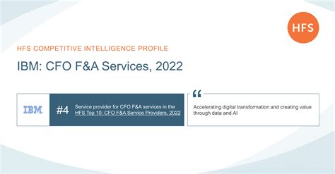 Ibm Cfo Fanda Services Capabilities 2022 Hfs Research