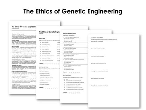 The Ethics Of Genetic Engineering Made By Teachers