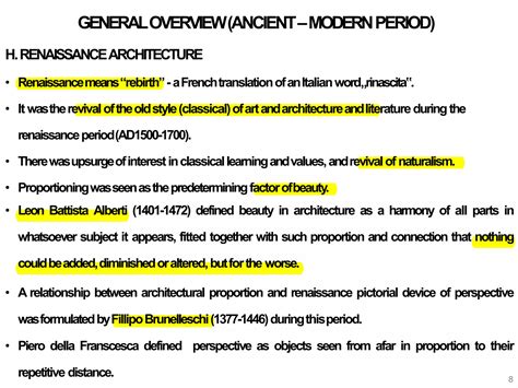 Arc 213history Of Architecture Lecture Notes Convertedpptx