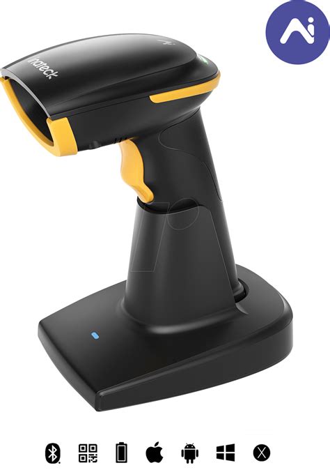 Inateck Lecteur De Codes Barres 2d Bluetoothsans Filusb Noir